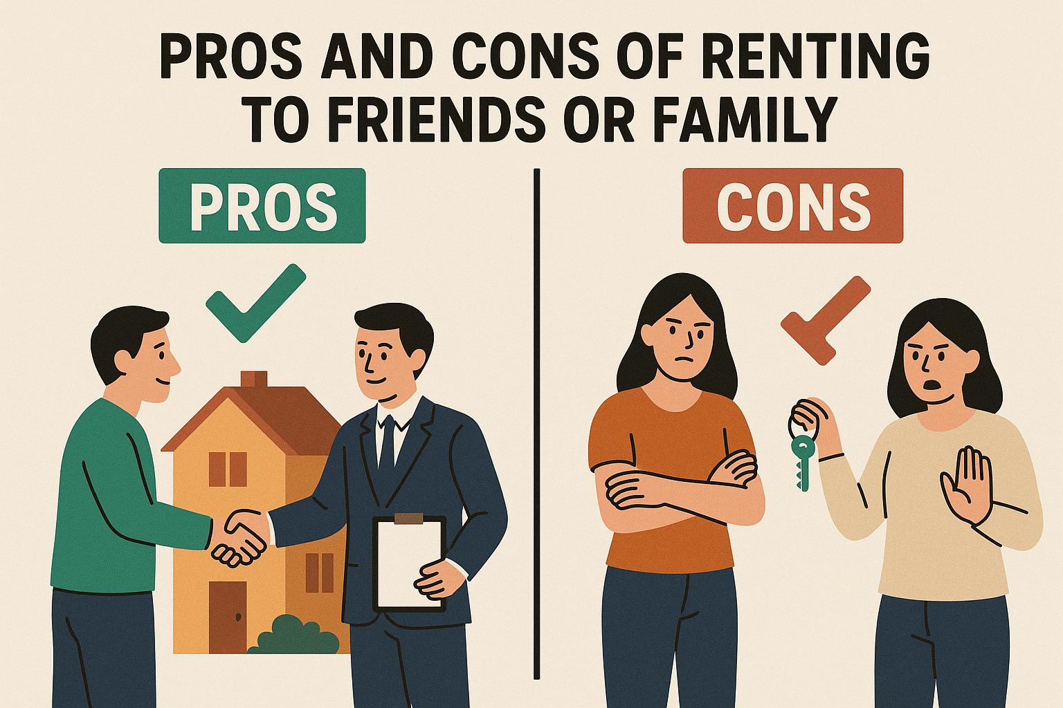 Pros and cons of renting to friends or family